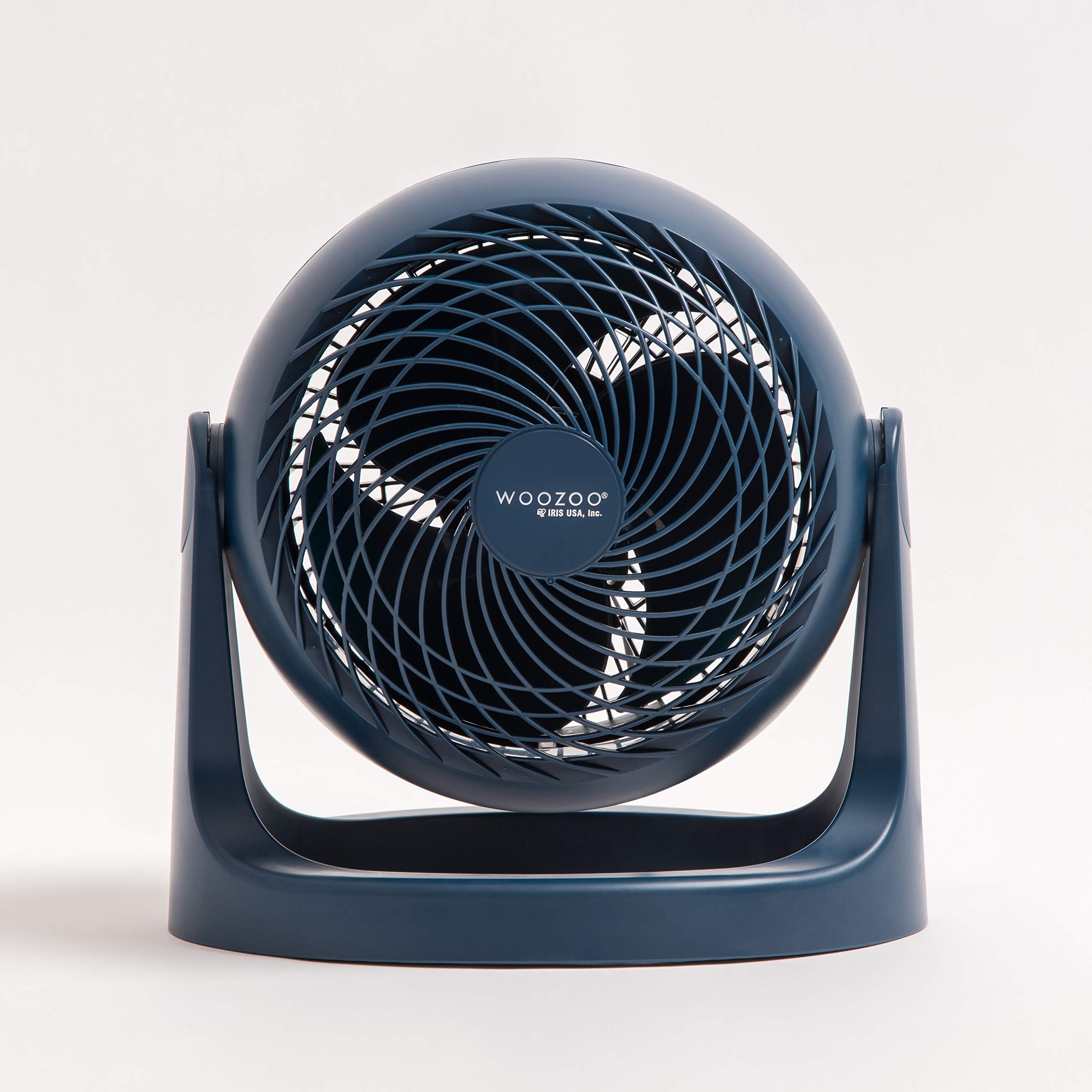 IRIS USA, Inc. WOOZOO Air Circulator Fan, Vortex Fan, Desk Fan, Portable Fan, 3 Speed Settings, 360 Tilting Head, 52ft Max Air Distance, Large, Navy