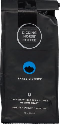 Kicking Horse Coffee, Three Sisters, Medium Roast, Whole Bean, 10 oz