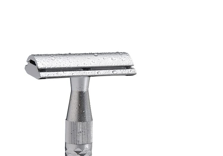 Pearl Shaving Blaze Double Edge Safety Razor for Men - Reusable Metal Razor Made with CNC process | Premium Shaving Razors| Men's Safety Shaving Razor Kit for Valentine's day Gift