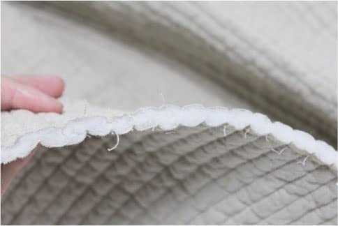 Soft Double Sided Bio Washing Linen Quilted Fabric by The Yard Solid 51" Wide BH (Linen 12mm) Half-Finished Product Made in South Korea
