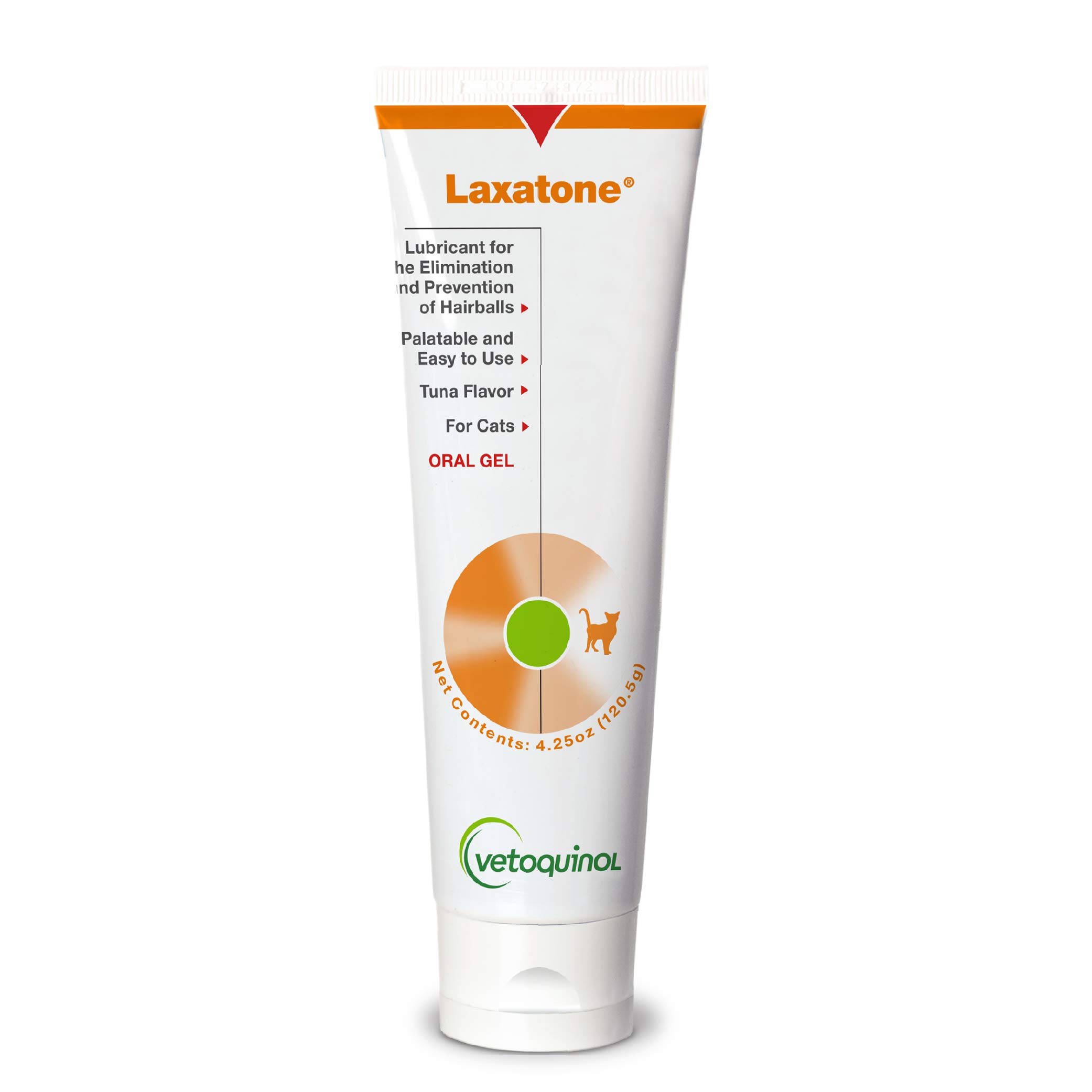 Vetoquinol Laxatone: Oral Hairball Lubricant Gel for Cats â Tuna-Flavored, 4.25oz