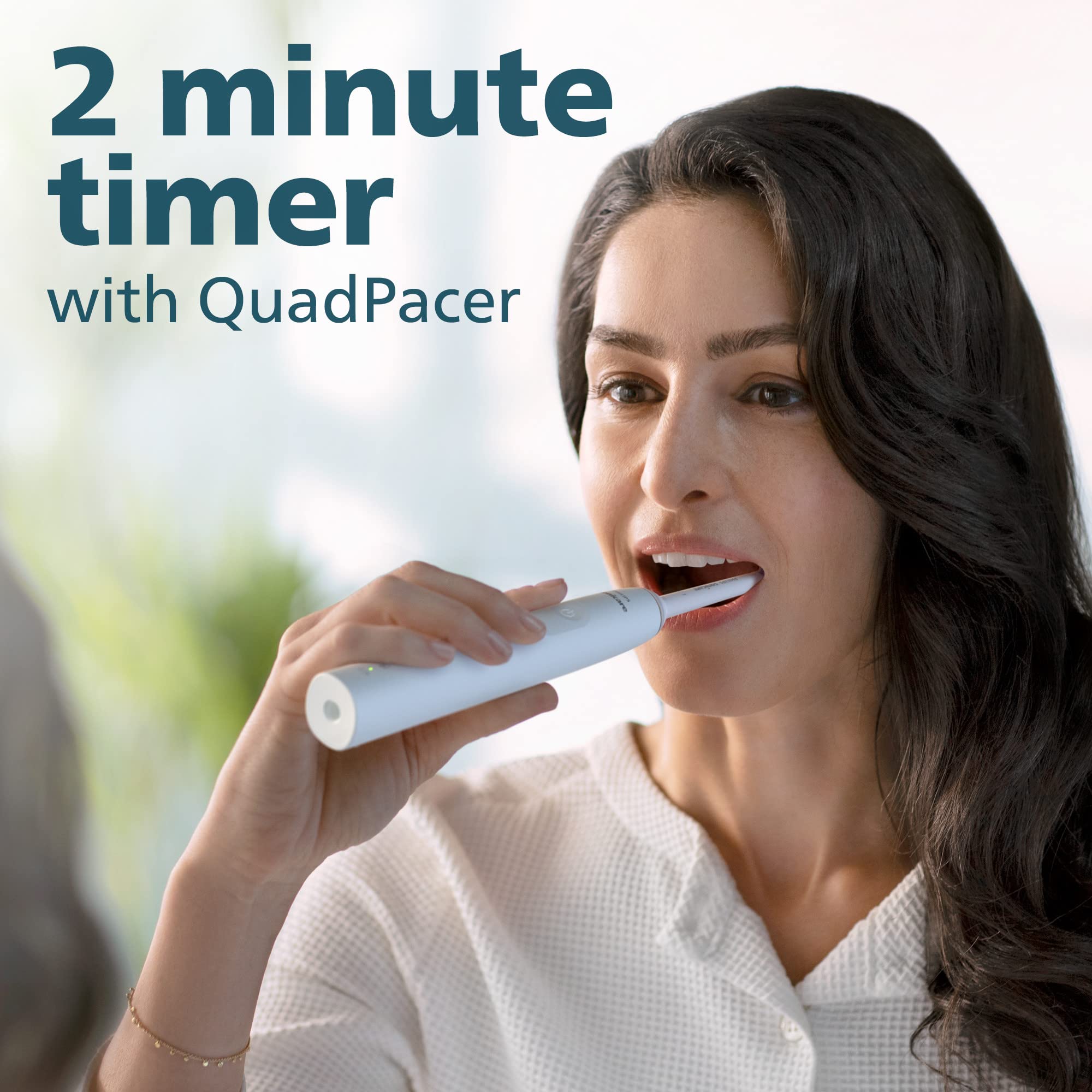 Philips Sonicare Power Toothbrush, Rechargeable Electric Toothbrush with Pressure Sensor, White
