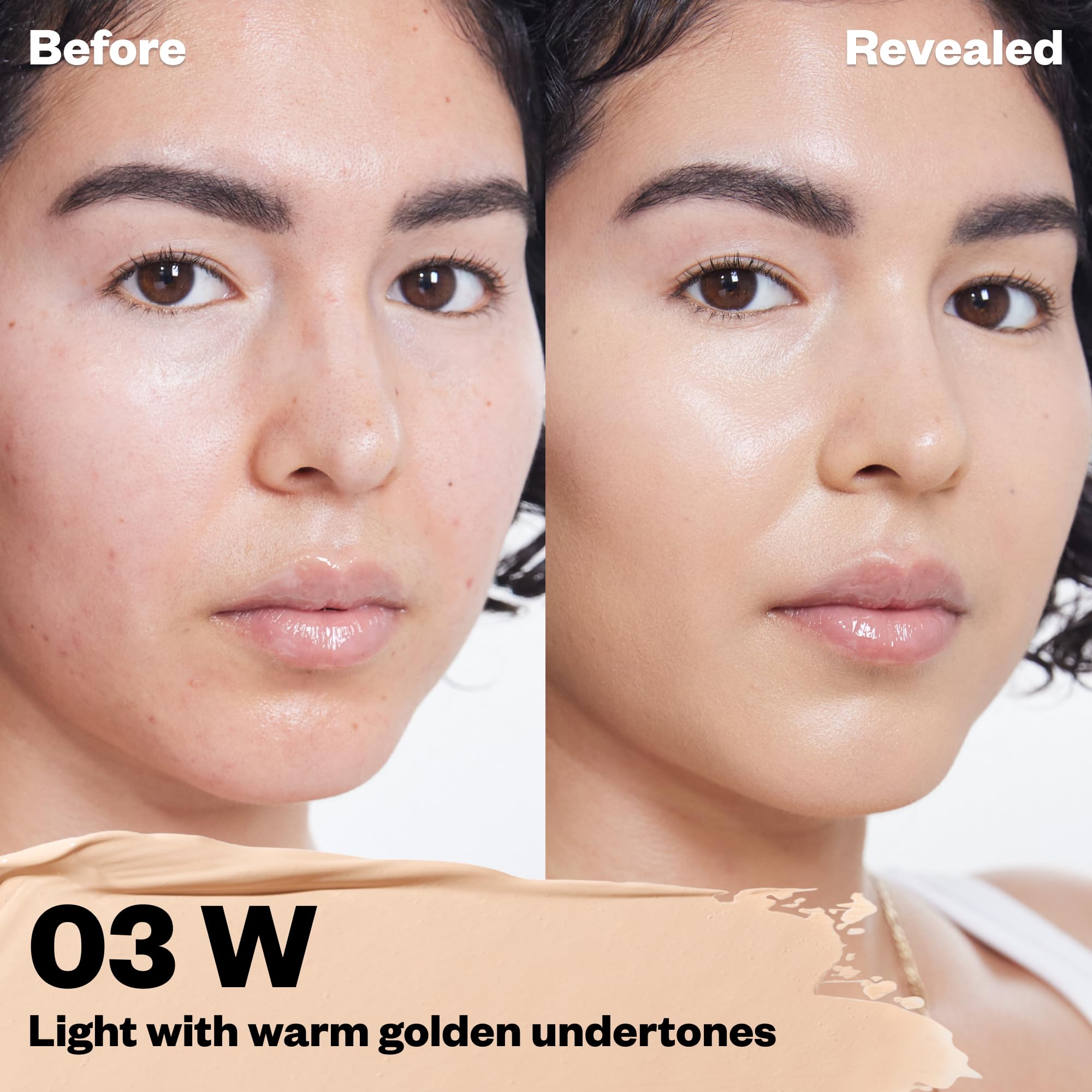 Kosas Revealer Concealer - Medium Coverage Makeup with Hyaluronic Acid, Conceals Dark Circles Under Eyes, Dark Spots and Blemishes + Brightens, Hydrates, Long-Lasting & Vegan,(Tone 03 W)