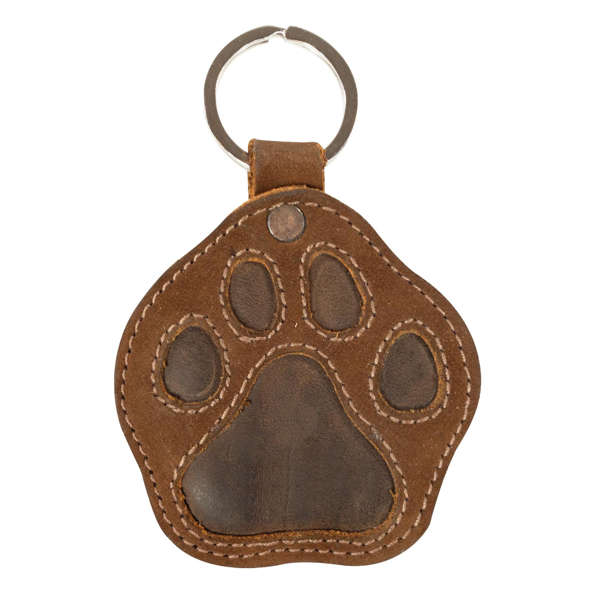 Hide & Drink Leather Doggy Paw Keychain/Charm & Dog Lover Gift Handmade Swayze Suede