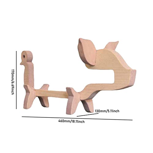 SEASD Wine Rack Wooden Bottle Rack Animal Bottle Rack Creative Decoration Wine Rack Animal Shape