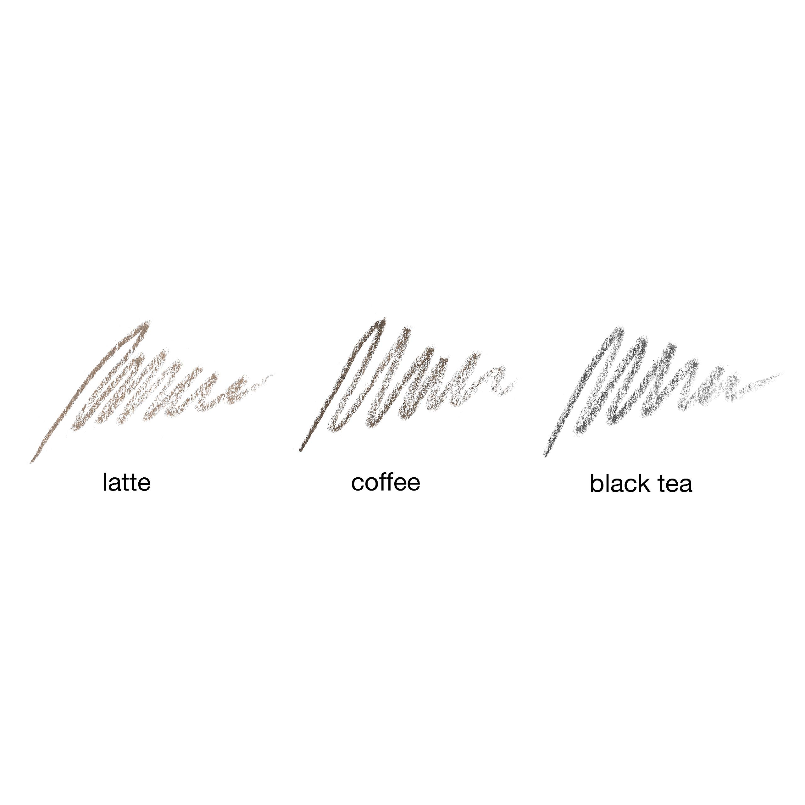 KIMIKO Fine Eyebrow Pencil Automatique - Coffee (Twist Up Pencil, Long Wear Formula, Comes with Covered Brush for Natural Looking Brows)