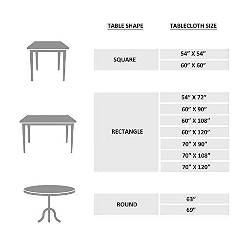 Maison d' Hermine 100% Cotton Table Cloth Colmar Tabletop Cover Kitchen Dining Tablecloth Great for Parties Wedding Use Spring/Summer (Rectangle, 54"x72")