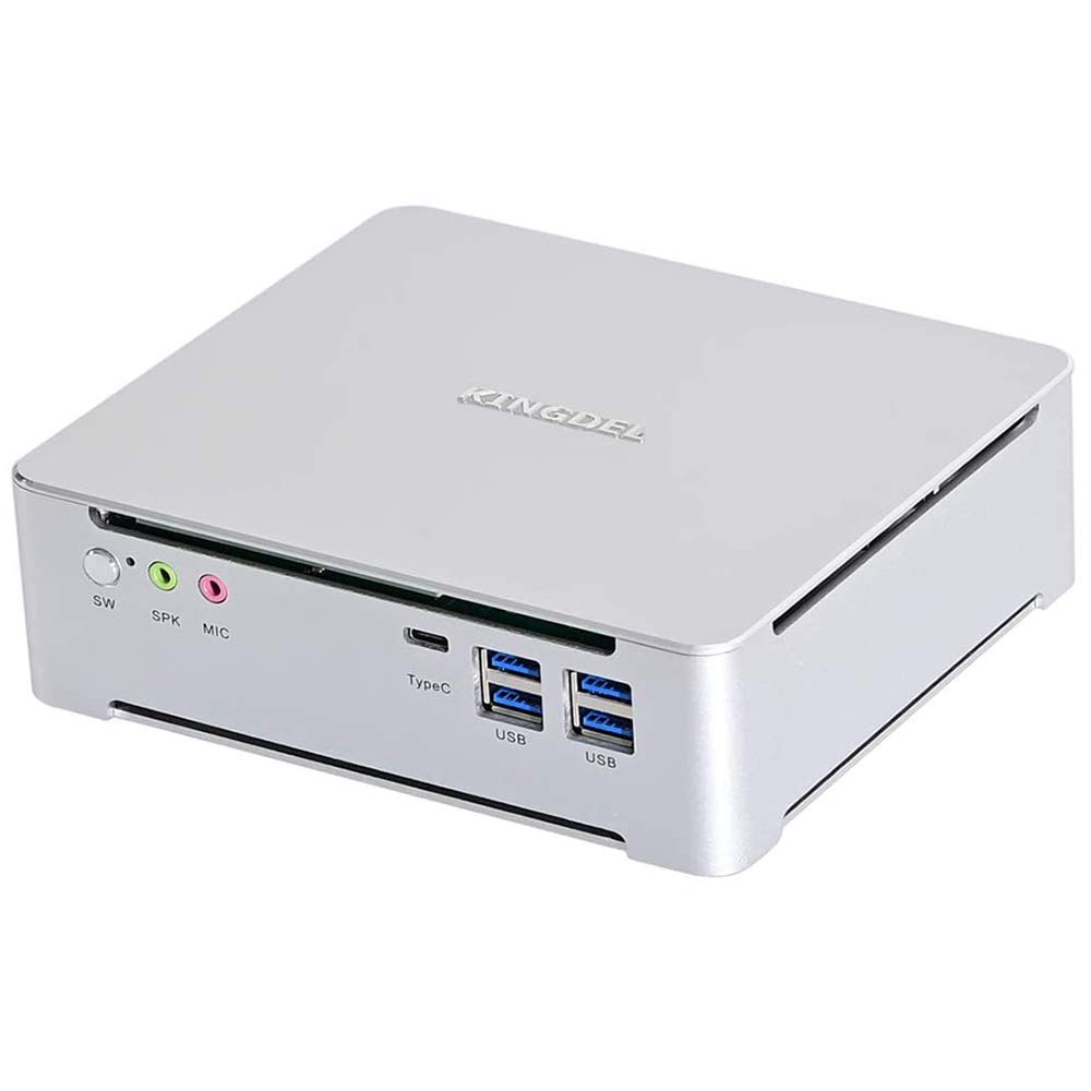 KINGDEL Mini Desktop Computer with Intel i7-7820HK 4 Cores up to 3.9Ghz CPU, 16GB RAM, 512GB SSD, Type-C, 4K: 4096x2304, HD+DP Port, W-11 Pro