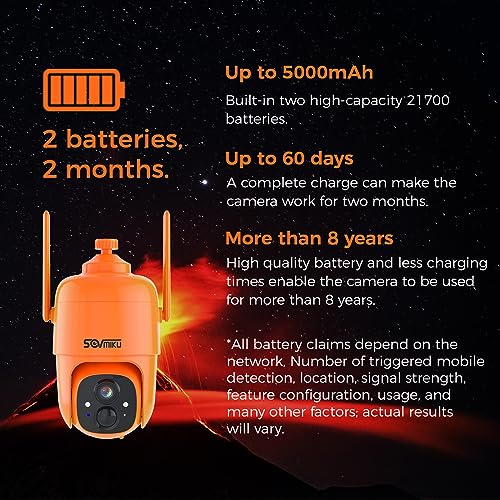 Sovmiku Hephaestus X1 2K Active Defense Solar Security Camera Wireless Outdoor, 2-years Free Cloud Storage, Easy to Setup, Starlight Color Night Vision, Two Way Audio, Audible Flashlight Alarm,SD Slot