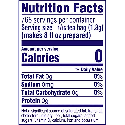 Lipton Black Iced Tea Bags, Unsweetened, Can Support Heart Health, Gallon Size, 48 Count (Pack of 2)