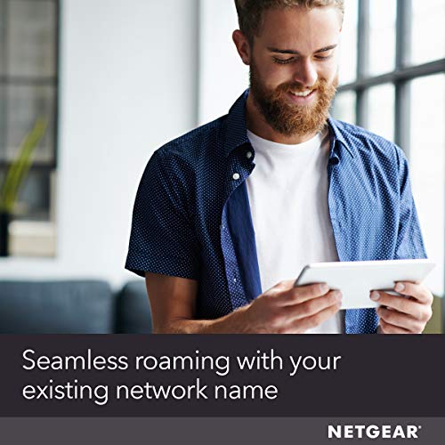NETGEAR WiFi 6 Mesh Range Extender (EAX20) - Add up to 1,500 sq. ft. and 20+ devices with AX1800 Dual-Band Wireless Signal Booster & Repeater (up to 1.8Gbps speed), plus Smart Roaming