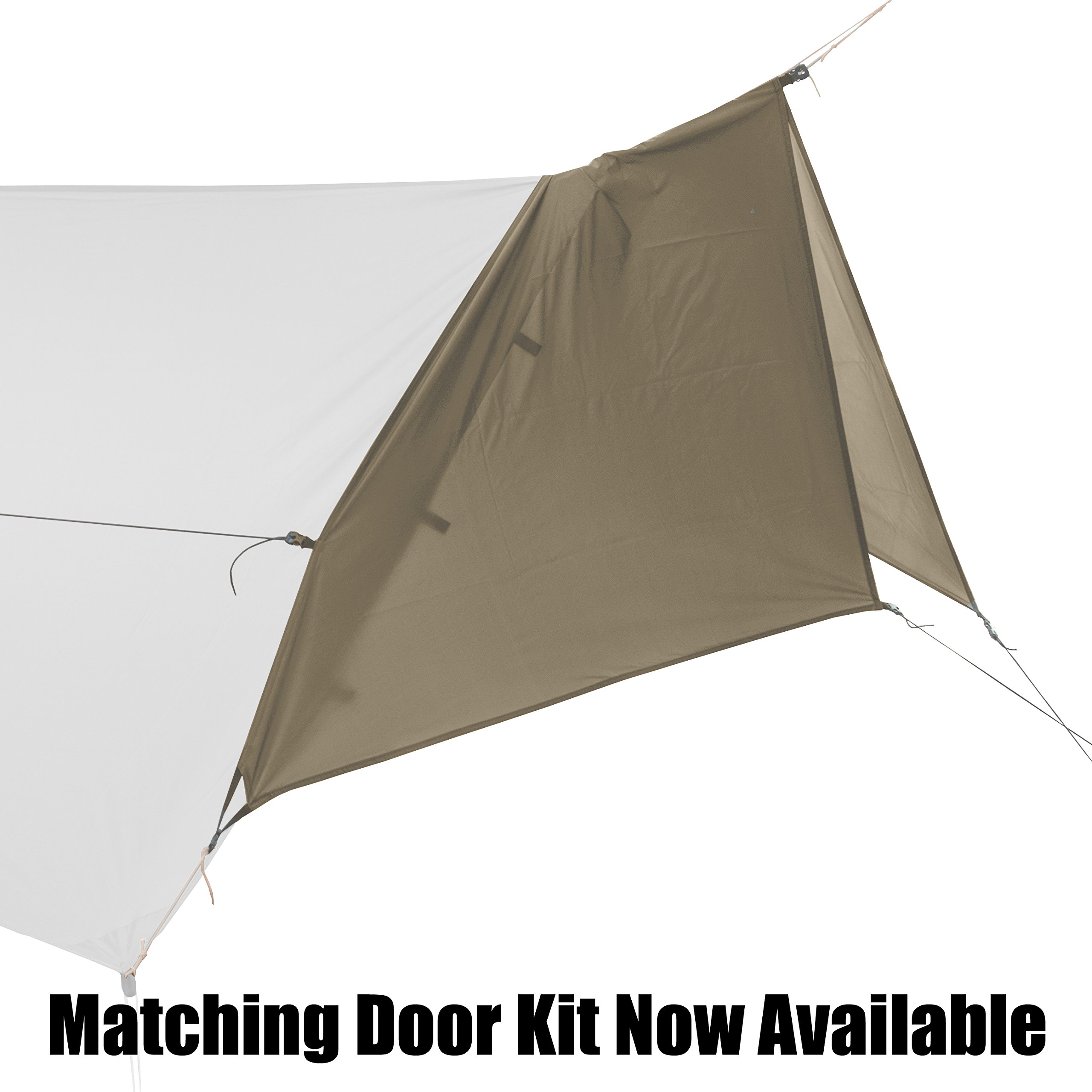Go Outfitters Apex Camping Shelter/Hammock Tarp, Coyote Brown