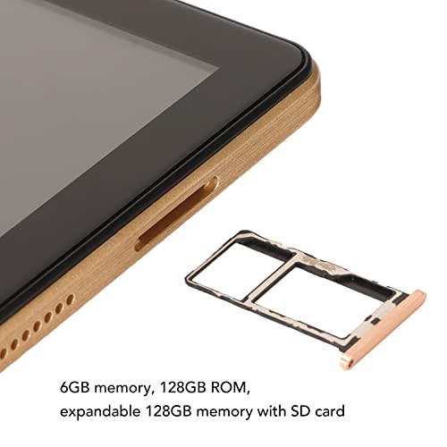 PUSOKEI 10.1in Tablet for Android 11,6GB RAM 128GB ROM 4G Call 5G Dual Band WiFi IPS HD Screen Tablet,7000mAh Battery Tablet PC with Leather Shell for Kid & Adults(us)
