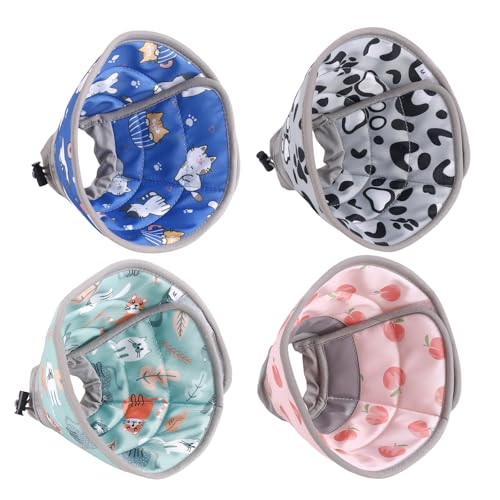 Ubxvamm Pet Recovery Collar Comfortable Light Weight Collar Protective Regulable Collar for Dogs and Cats, Soft and Permeable