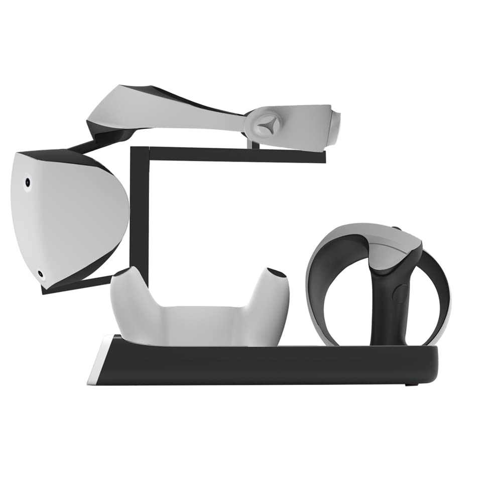 MayHei for VR2 Charging Storage Stand PSVR2 Headset Bracket for PS VR2 Move Showcase Charging Display Stand Black