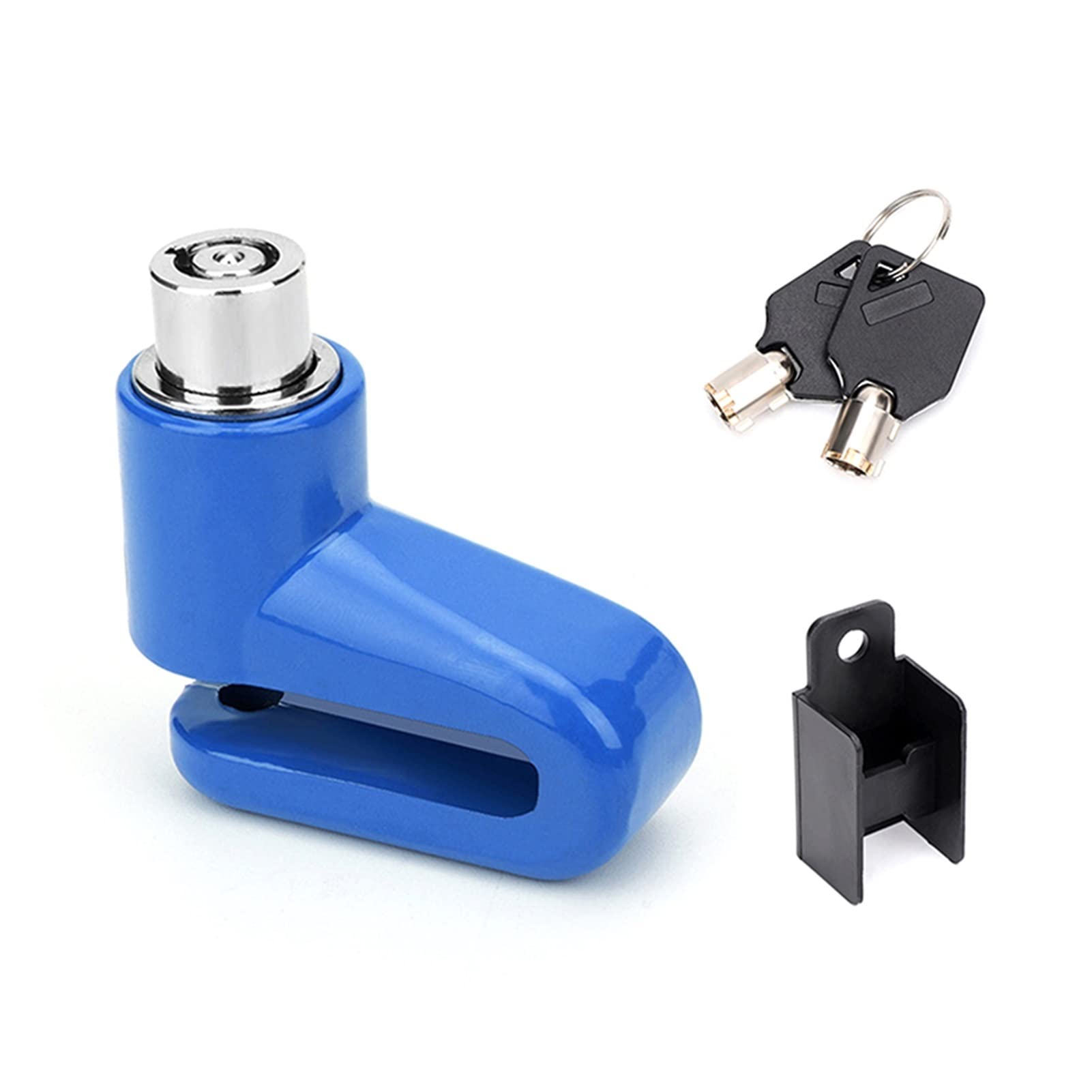 MACIMO Bike Lock Security Anti Theft Disc Brake Lock for Bicycle Motorbike Scooter Safety Theft Protection Lock Anti-Shear (Color : BL)