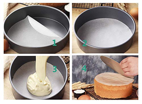 Parchment Paper Baking Circles 8 Inch Diameter, Baking Paper Liners for Baking Cakes, Cooking, Dutch Oven, Air Fryer, Cheesecakes, Tortilla Press (8inch-100Pcs)