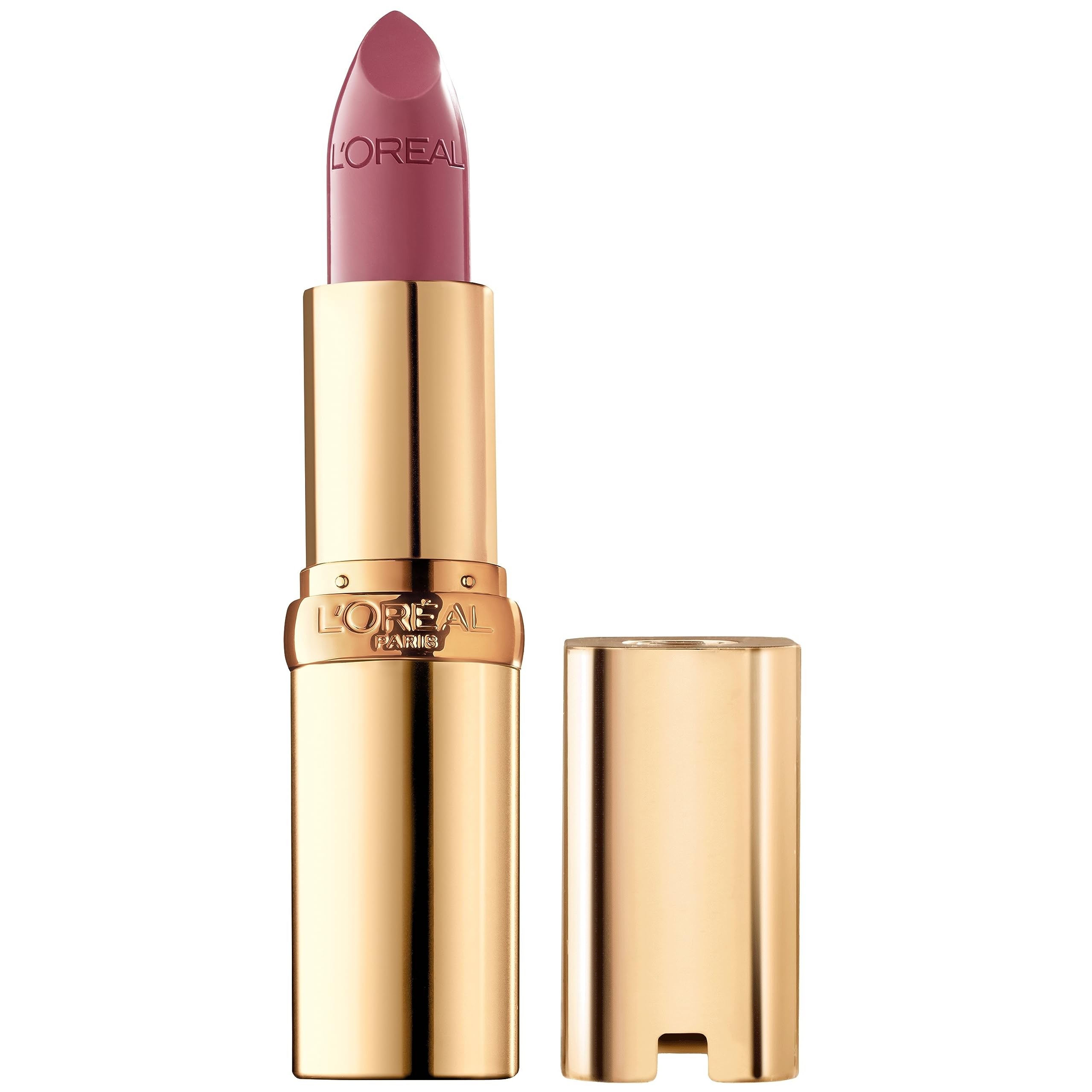 LāOrĆ©al Paris Colour Riche Original Creamy, Hydrating Satin Lipstick with Argan Oil and Vitamin E, Saucy Mauve , 1 Count