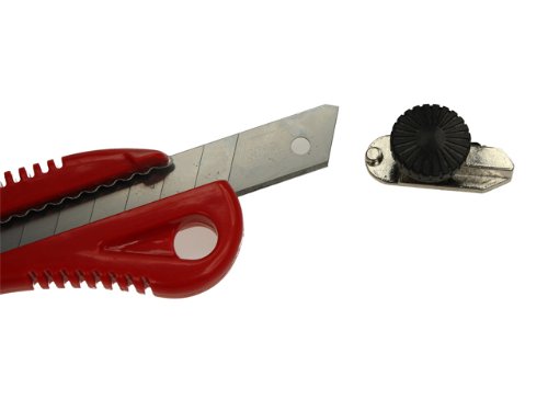 SDI-5421 Snap-off Utility Knife with 12 Set of Sk2+cr Blades, 18mm Heavy Duty Cutter