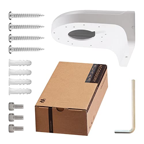 PFB203W Accessory Wall Mount Bracket Aluminum Alloy Waterproof for Dome Security Camera, White(1 Pack)