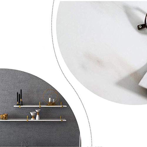 PIBM Stylish Simplicity Shelf Wall Mounted Floating Rack Shelves Modern Set Top Box Bookshelf Storage Sundries Marble Metal Bracket No Deformation,4 Sizes, a ,