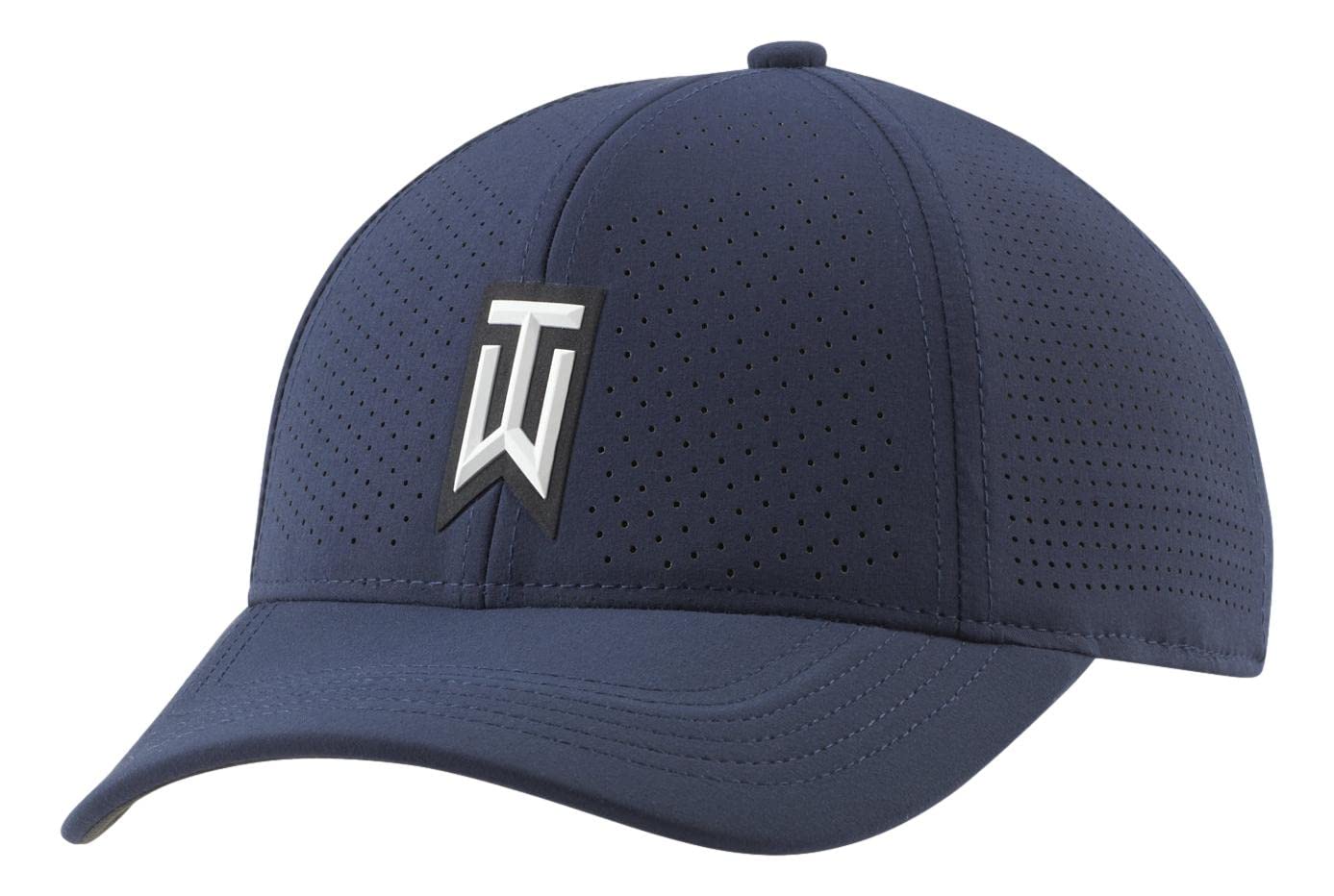 Nike Aerobill Tiger Woods Heritage86 Golf Cap Hat (as1, Alpha, m, l, Obsidian/White)