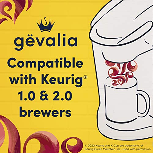 Gevalia Frothy 2-Step Cappuccino Espresso K†Cup® Coffee Pods & Froth Packets Kit (36 ct Pack, 6 Boxes of 6 Pods with Packets)
