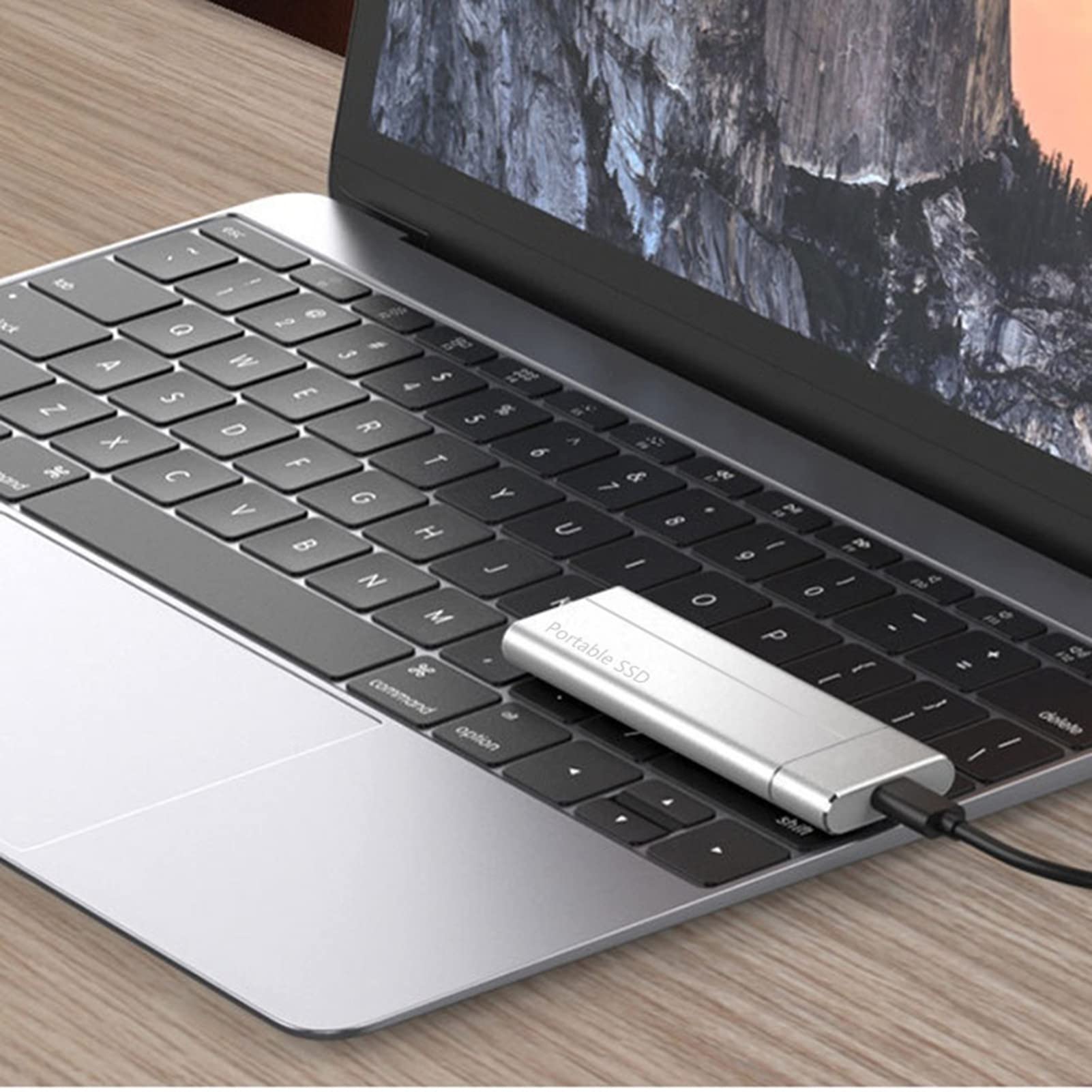Mobile Solid State Drive Data Storage High Speed Transfer Mobile Solid State Disk Memory Device Computer Accessories Silver D
