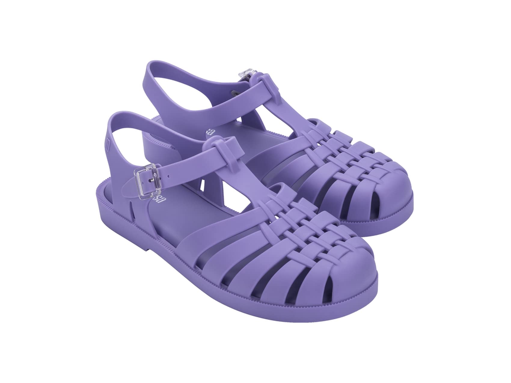 Melissa Possession Jelly Sandal for Women - The Iconic 90s Original Jelly Shoe, Fishermanâs Sandal with Adjustable Strap and Side Buckle, Lilac, 7