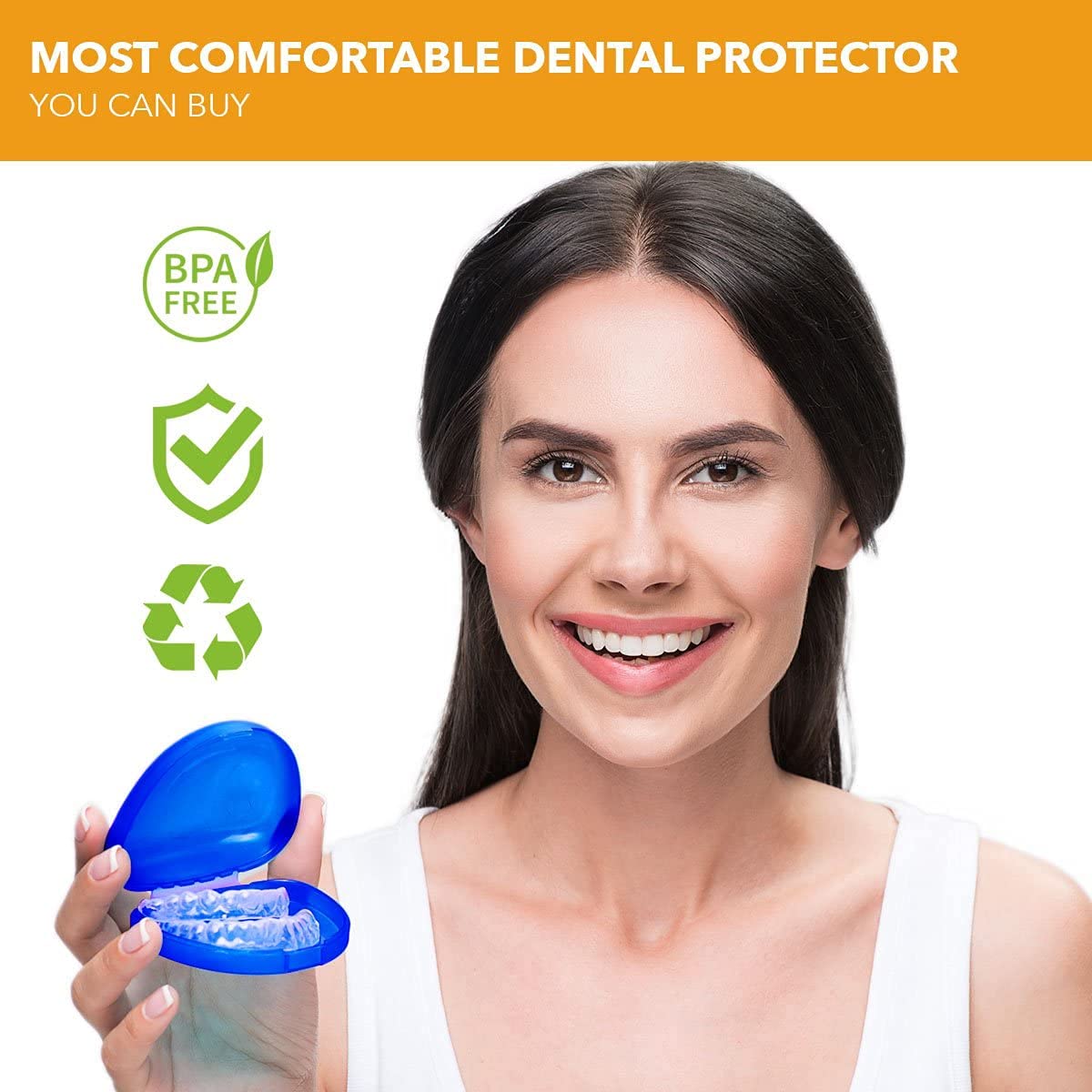 Neomen Mouth Guard, Mouth Guard for Clenching Teeth at Night, 2 Small and 2 Big Night Guards for Teeth Grinding and Clenching Teeth at Night for Grinding Teeth