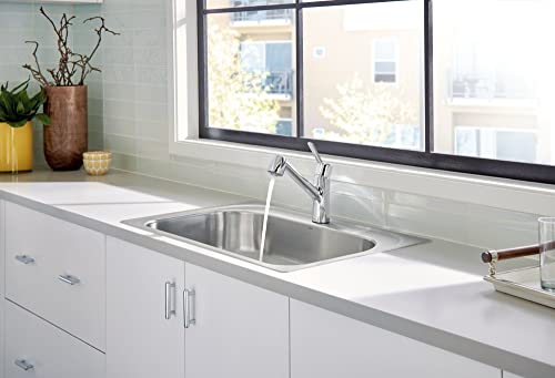 Moen Method Spot Resist Stainless Steel One-Handle Pullout Kitchen Faucet with High Spray Pressure, Kitchen Sink Faucets with Pull Out Sprayer, 7585SRS