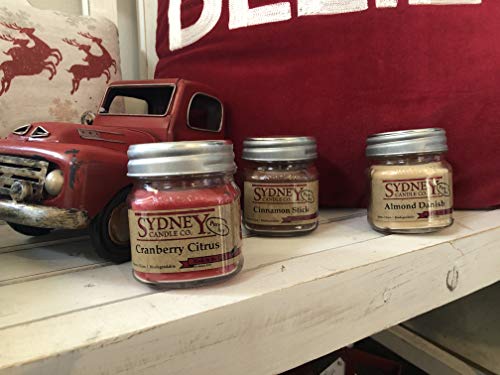 Sydney Candle Co. Fall Candles | Soy Mason Jar Candle | Fall Scented Candles for Home | Holiday Candle (7.5 oz) (Fresh Cut Pine)