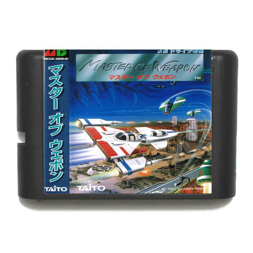Master Of Weapon 16 Bit MD Game Card For Sega Mega Drive For Genesis (Black)