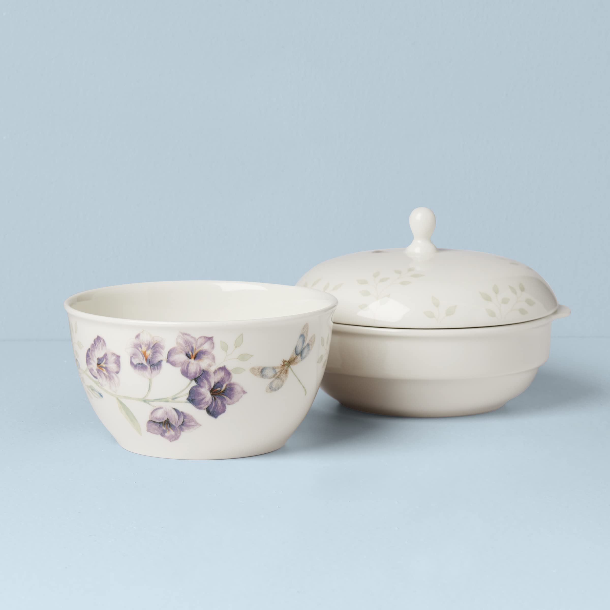 Lenox Butterfly Meadow 3-Piece Stackable Bowl Set, 3.05 LB, Multi
