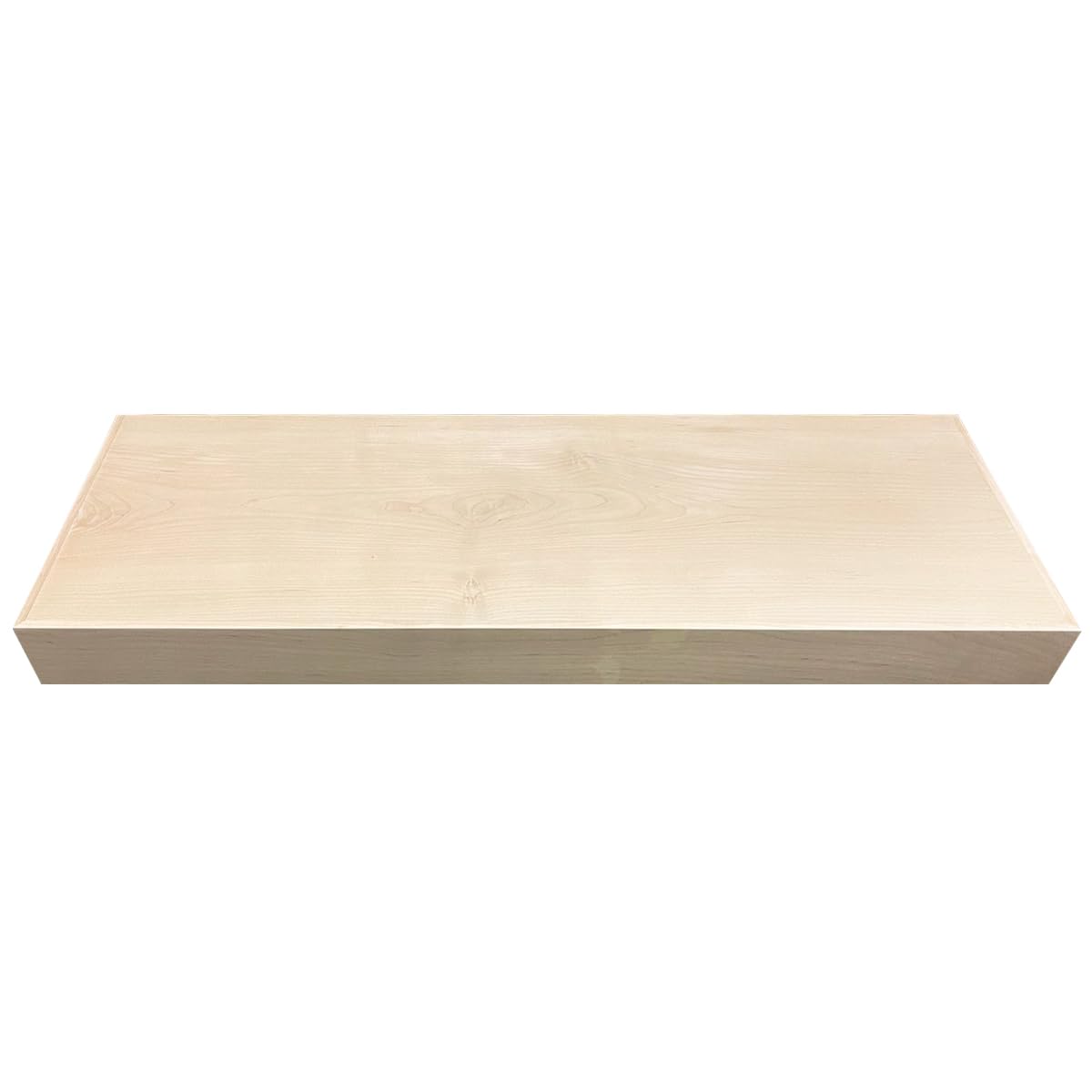 Rok Hardware Single Piece Floating Kitchen Shelf, 42 Inch (1067mm) Length x 10 Inch (254mm) Depth, Wall Mounted, White Oak Finish Floating Shelf for Bathroom, Living Room FLO42X10OAK