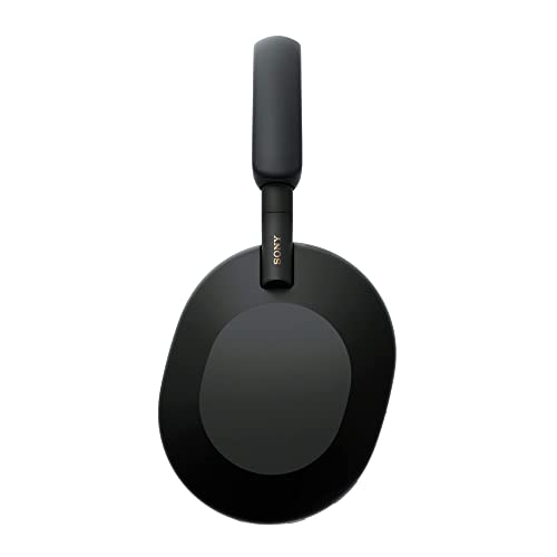Sony WH-1000XM5 Wireless Noise Canceling Over-Ear Headphones (Black) Bundle with My Bluetooth Locator Keychain Finder (2 Items)