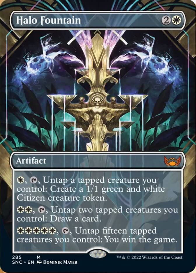 Magic: the Gathering - Halo Fountain (285) - Borderless - Streets of New Capenna