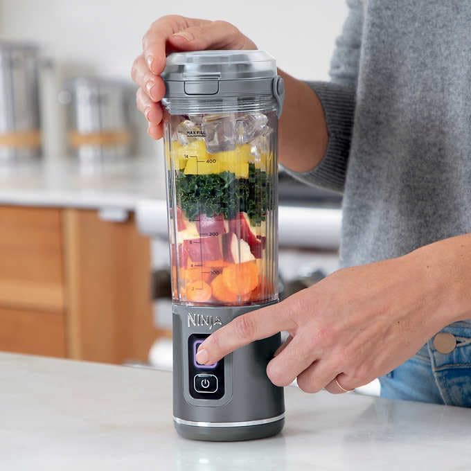Ninja Blast Portable Blender, Cordless, 18oz. Vessel, Personal Blender-for Shakes & Smoothies, BPA Free,Most Compact Blender, Leakproof-Lid & Sip Spout, USB-C Rechargeable 2-pack