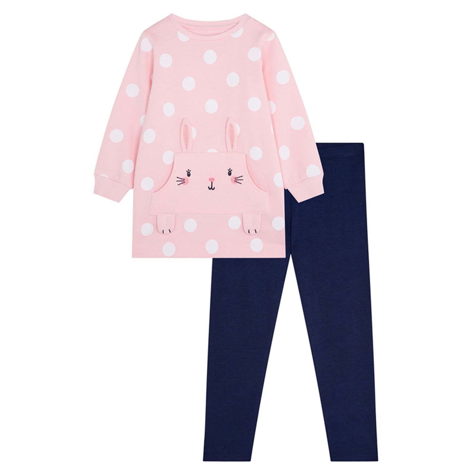 HILEELANG Toddler Sweatsuit Sweatshirt Sweatpants Jogger Pants Green Outfits Clothing Set 5T