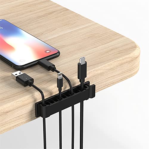 Network Storage Self-Adhesive Cable Buckle Nail Cable Holder Cable Clamp Cable Data Wall Usbhub3.0 Powe 7 Port (Black, One Size)