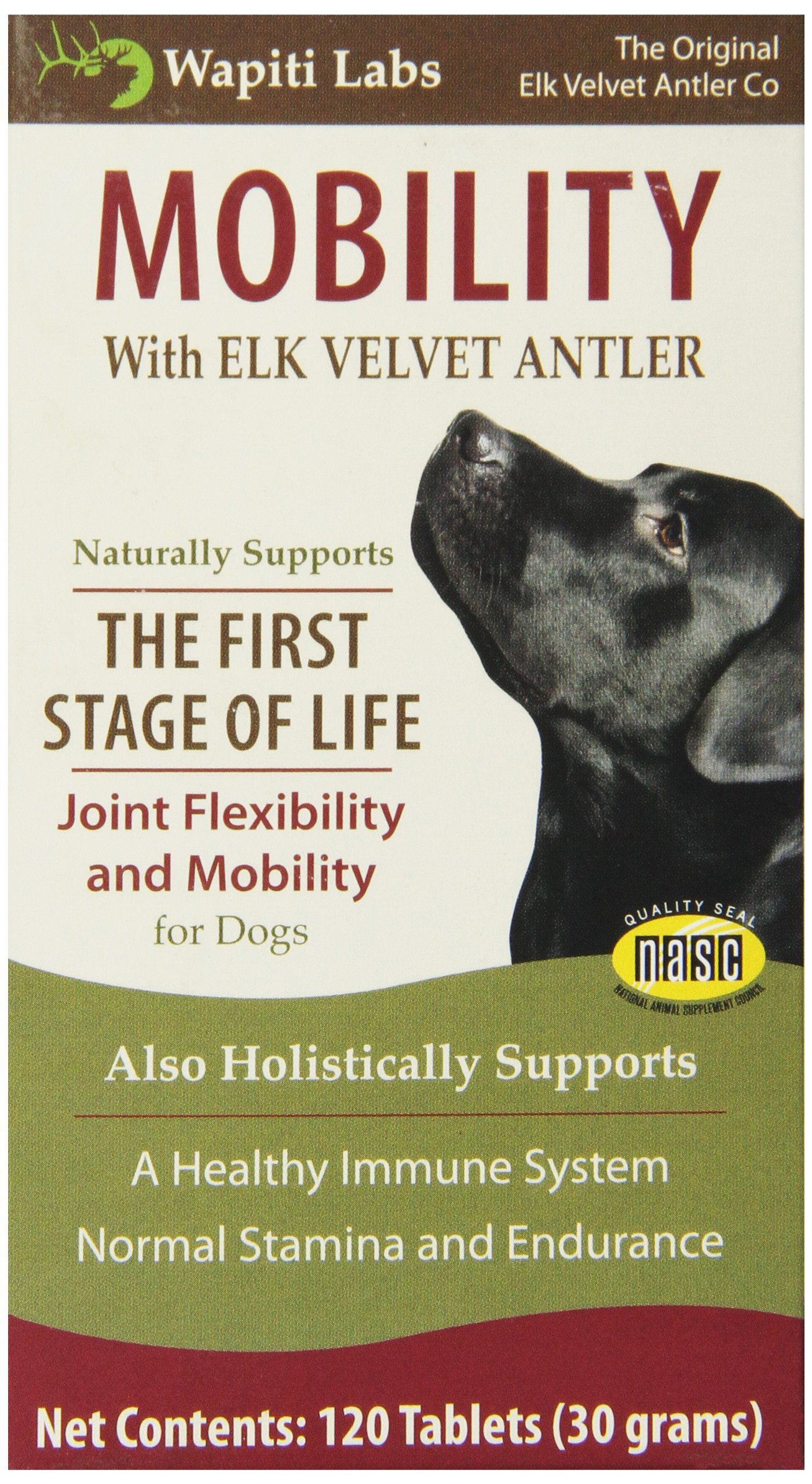 Wapiti Labs Dog Mobility 120 Count Tablet