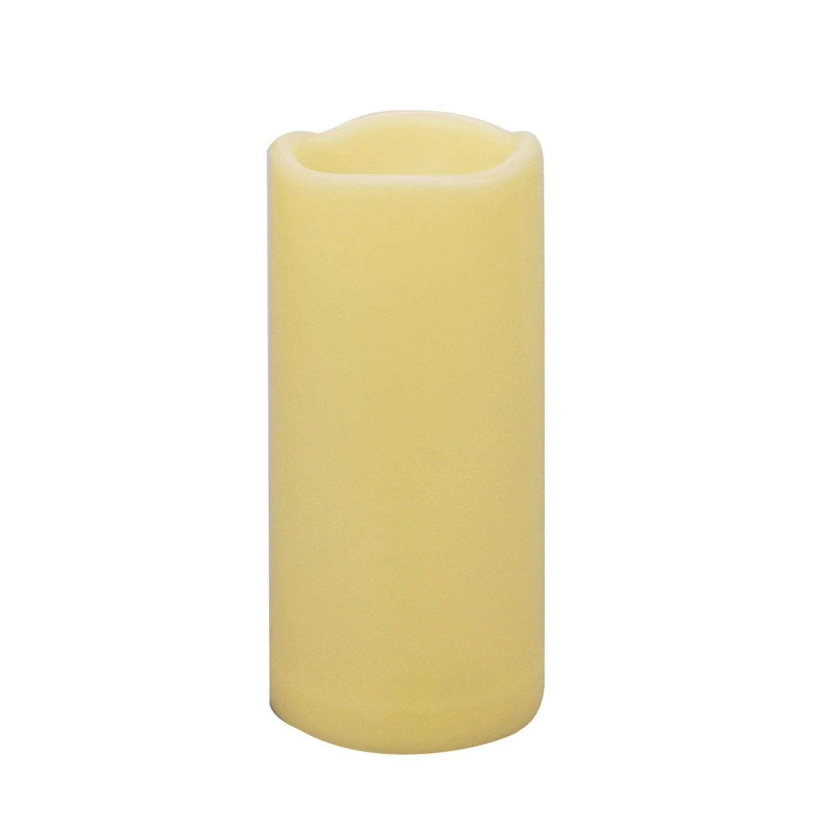 iZAN 1 Pack Waterproof Outdoor Flameless Candle with Timer 3” x 7” Battery Operated Electric LED Pillar Candle for Gift Home Décor Party Wedding Supplies Garden Halloween Christmas Decoration