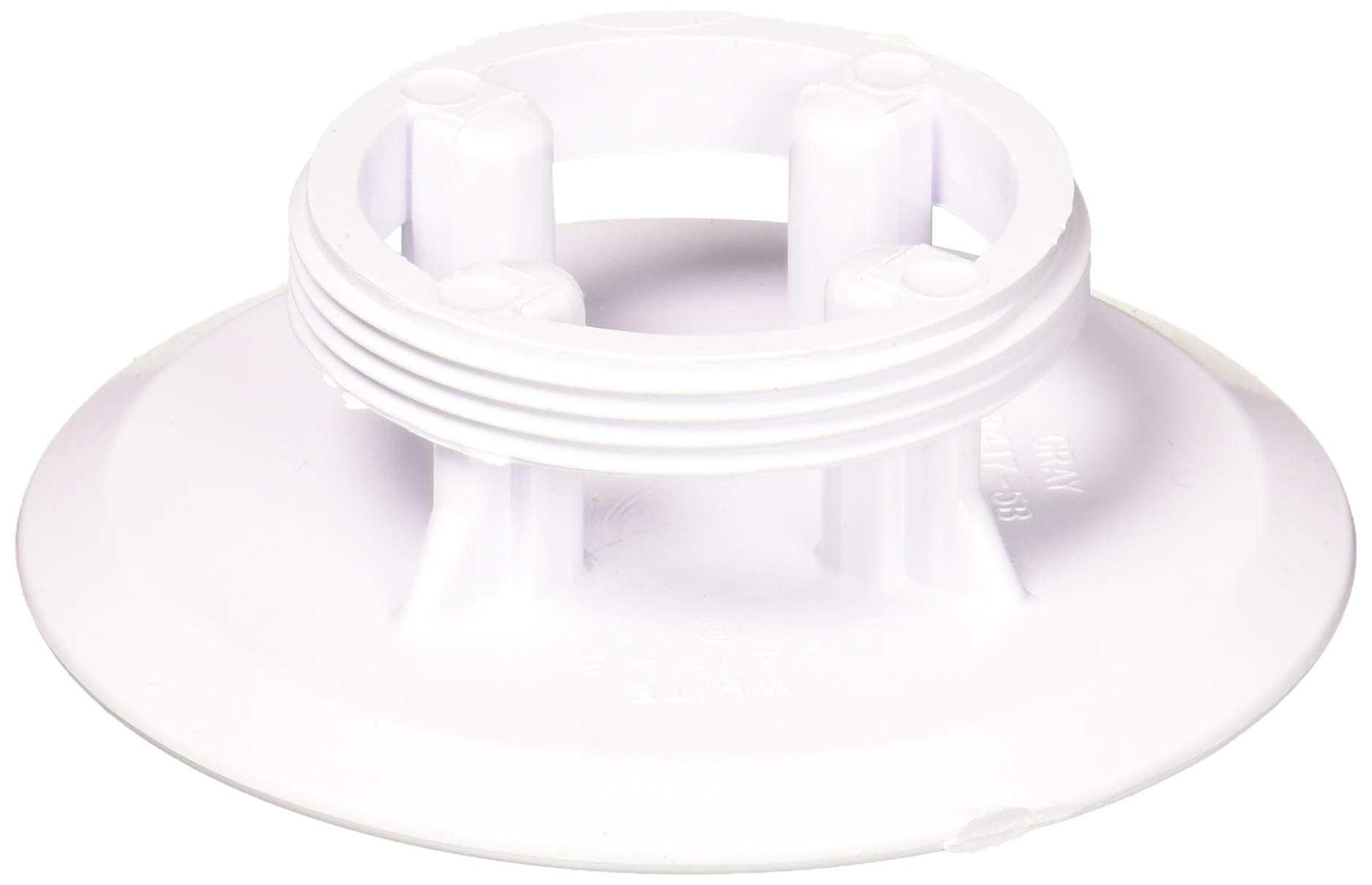 Pentair 08417-0005 White Cover Plate Replacement Adjustable Floor Inlet Fittings