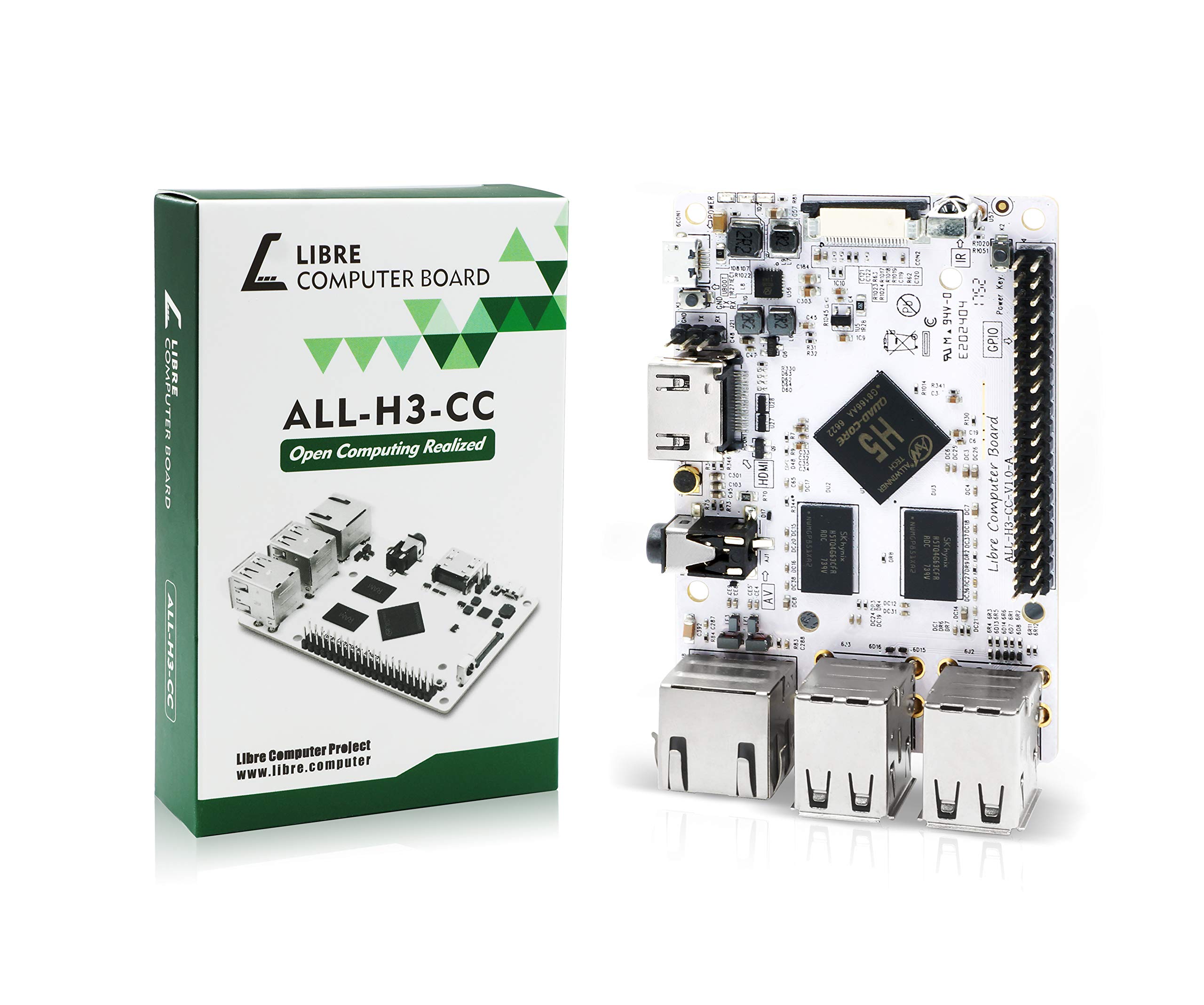Libre Computer Tritium Single Board ARM SBC ALL-H3-CC H5 2GB Mini Computer