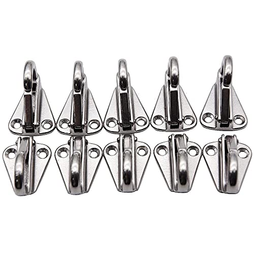 Spring Snap Attach Rope Hook, Stainless Steel 316 Fender Spring Hook Fending Hook Marine Clothes Boat Hardware Accessories (2)