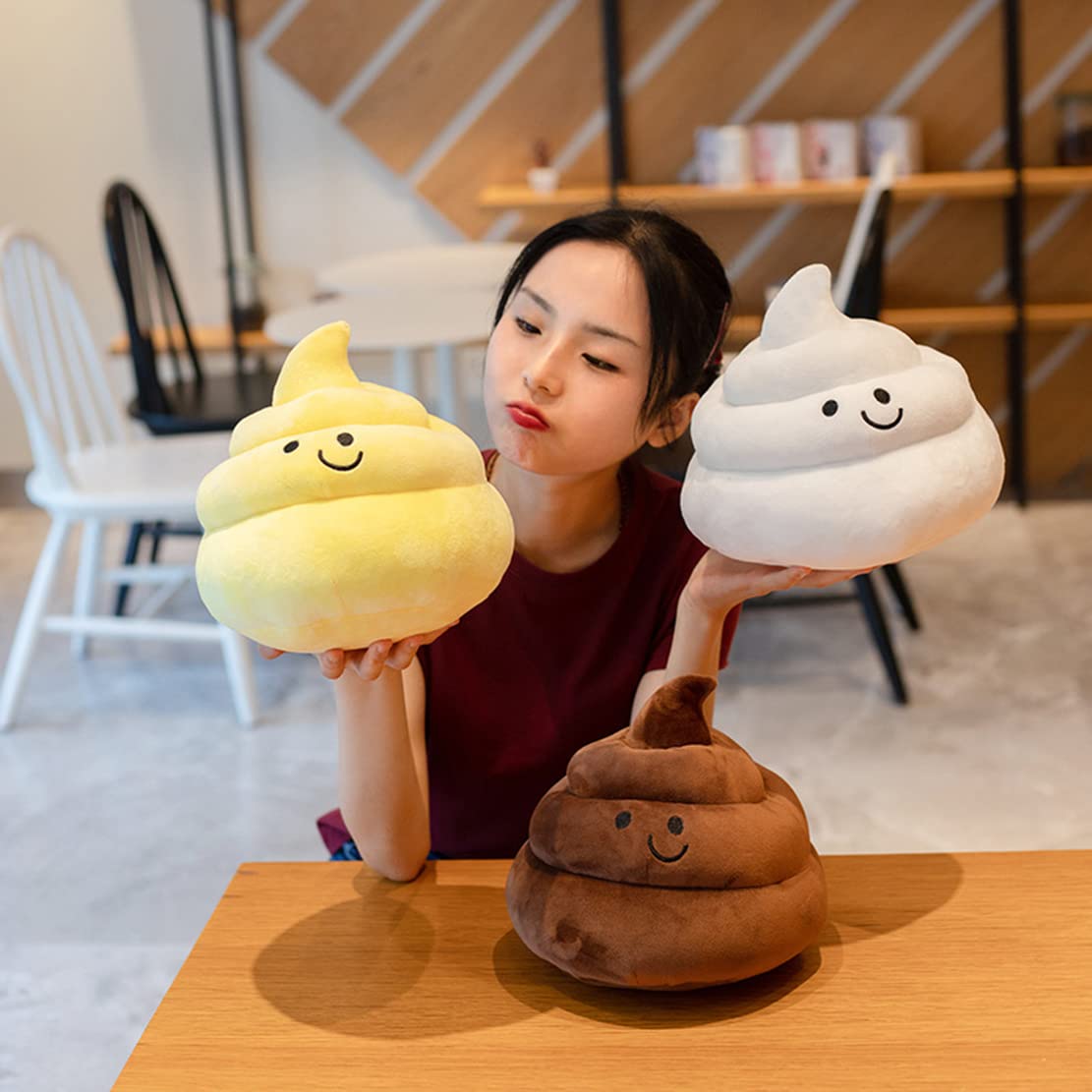 Maxpetus Lovely Plush Simulation Poop, Spoof Gifts, 3D Funny Decoration Pillow (10in, Brown)