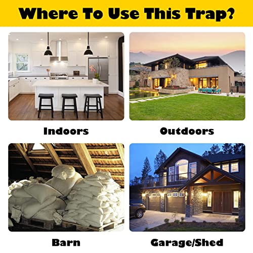 Mouse Trap Bucket, Bucket Lid Mouse Trap,Reusable Humane Mouse Traps for House Indoor,Auto Reset Rat Trap Compatible 5 Gallon Bucket(1 Pack