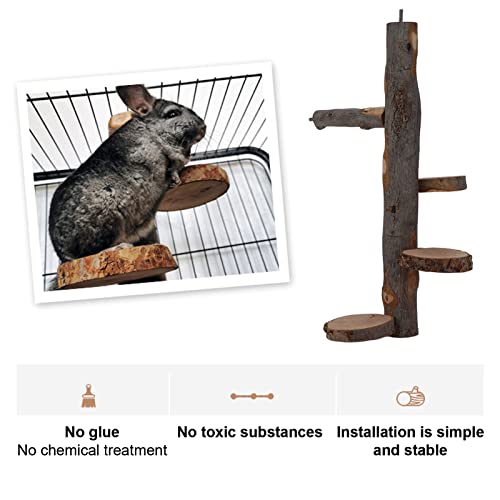 Perch Branch, Bird Perch Stand Easy to Install Wood for Jumping Toy