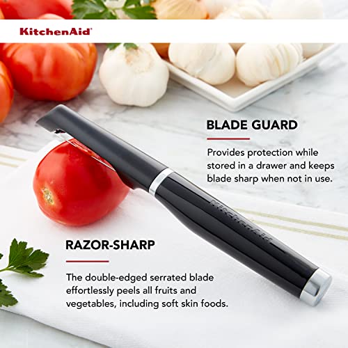 KitchenAid Classic Multifunction Can Opener/Bottle Opener, 8.34-Inch, Black & KE112OHOBA Classic Euro Peeler, One Size Black 2
