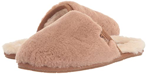 UGG Women's Fluffette Slipper, Chestnut/Natural, 9